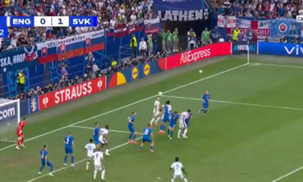 FilGoal | فيديوهات | هدف إنجلترا الأول أمام سلوفاكيا - جود بيلينجهام (يورو 2024)